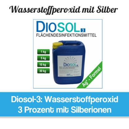 Diosol Wasserstoffperoxid 3 Prozent mit Silberionen zur Kaltvernebelung