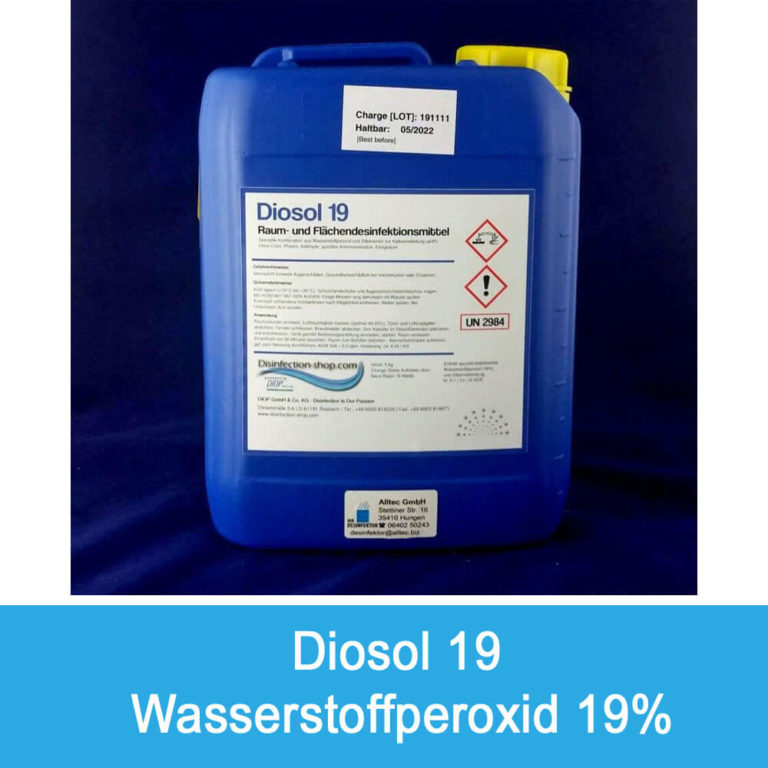 Diosol 19 Prozent H2O2 Raumdesinfektion mittels Kaltvernebelung