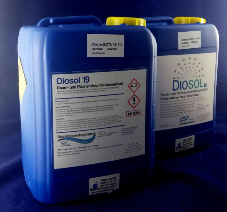 Diosol 19 Prozent H2O2 Raumdesinfektion mittels Kaltvernebelung